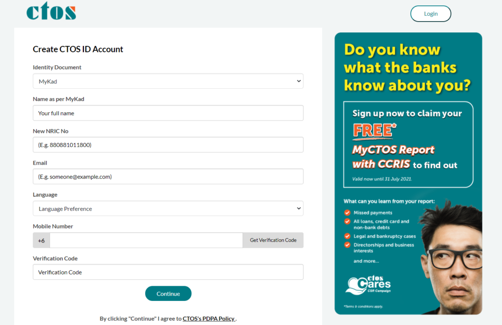 【限时免费】免费索取CTOS报告，别错过~手把手教你申请 - 新马找吃趴趴走